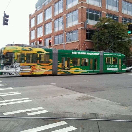 South Lake Union Streetcar - Tram Station in Seattle