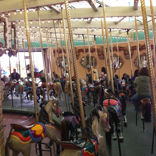 Looff Carousel - Theme Park Ride / Attraction in Santa Cruz Beach Boardwalk