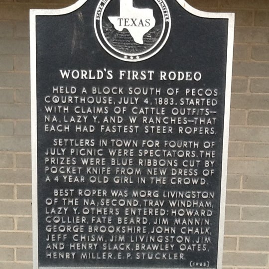 Photos at Texas Historical Marker Number 5909 - World's First Rodeo ...