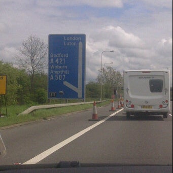 M1 Junction 13 - Road