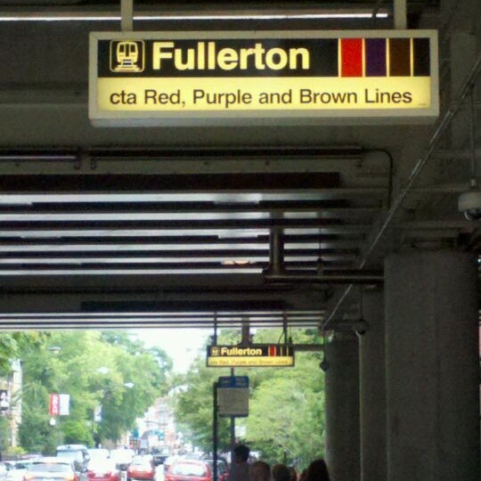 CTA - Fullerton - Train Station in Chicago