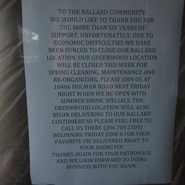 Snoose Junction Pizzeria (Now Closed) - Ballard - 2305 NW Market St