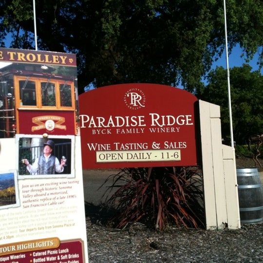 Photos at Paradise Ridge Winery - Kenwood Estate Tasting Room & Art ...