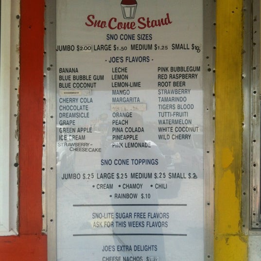 Joe's Snow Cone - 3 tips