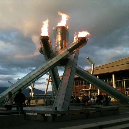 Vancouver 2010 Olympic Cauldron - Monument / Landmark in Coal Harbour