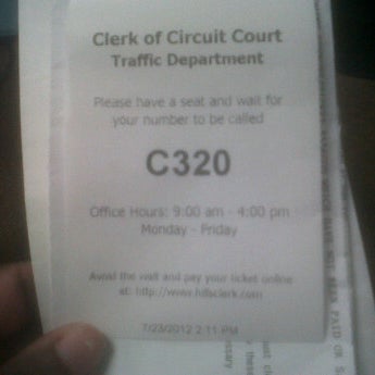 Hillsborough County Clerk of Court - Traffic Div. - Downtown Tampa ...