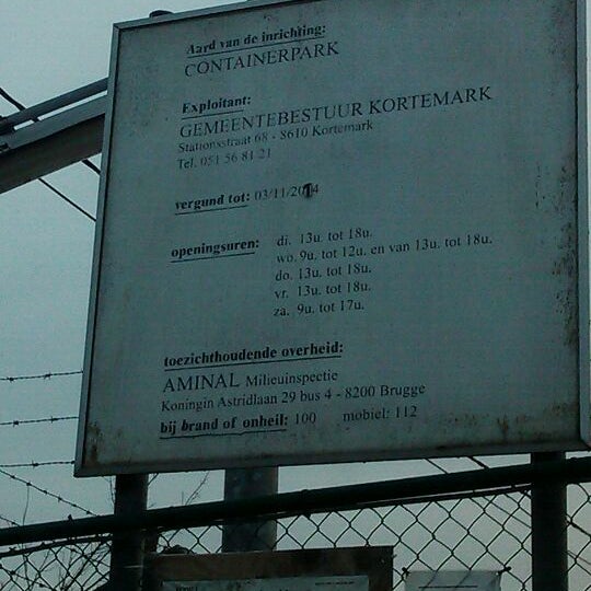 Containerpark Handzame (Now Closed) - Kortemark, West-Vlaanderen
