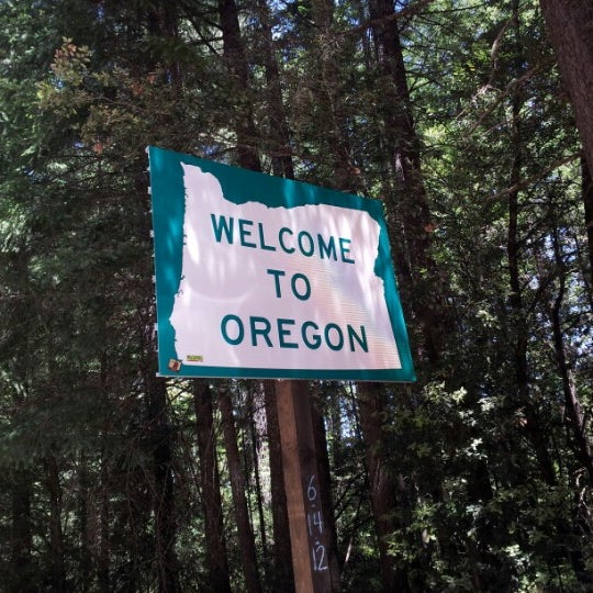 Photos at California-Oregon State Line - Border Crossing in O'Brien