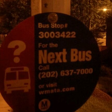 WMATA Bus Stop 3003422 - Bus Line in North College Park