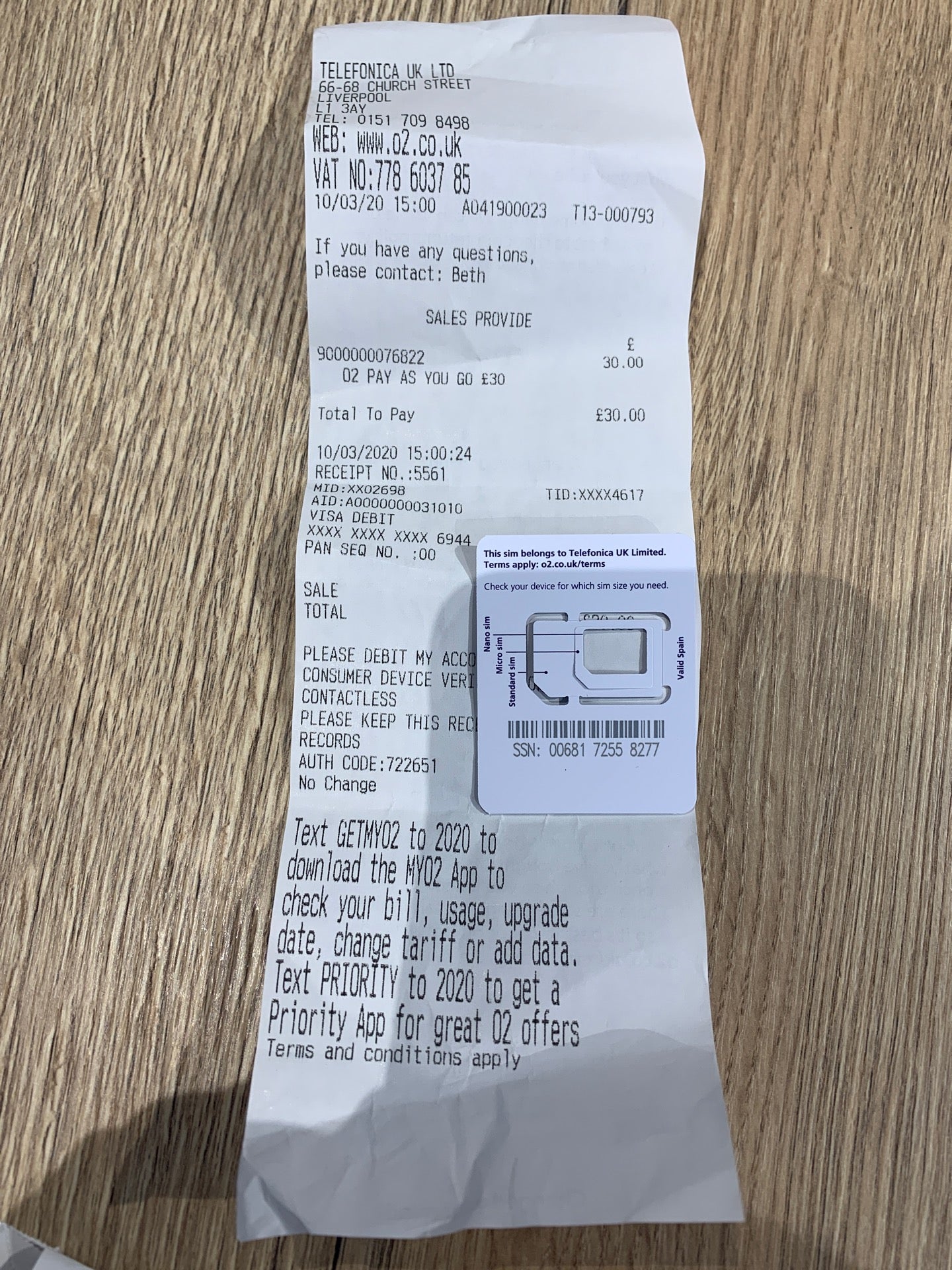 VAT Receipt O2 Community VAT Receipt O2 Community