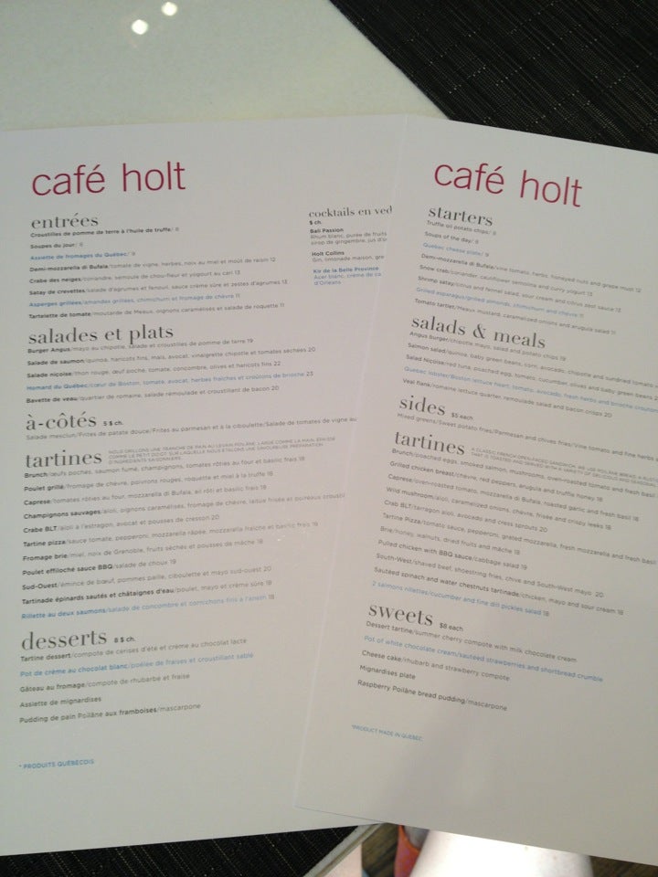 Café Holt - 1300, rue Sherbrooke Ouest - Montréal